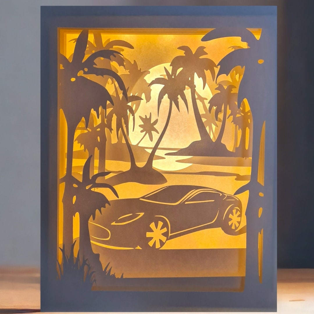 Car Lightbox File, Car, Shadow Box - Etsy