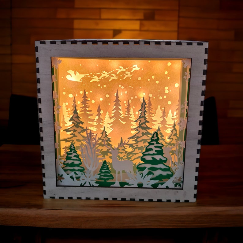 Christmas Lightbox File - Etsy