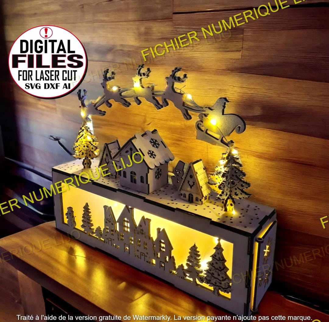 Christmas Decoration File, DXF Christmas Laser Cutting - Etsy