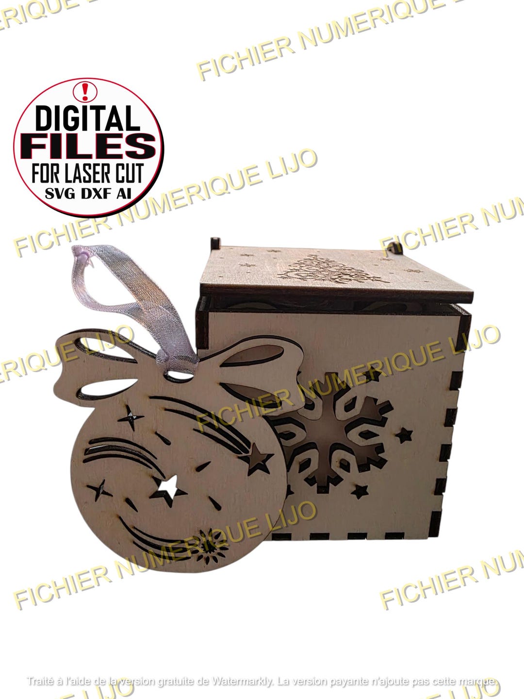 Christmas Balls Box Laser File DXF SVG - Etsy