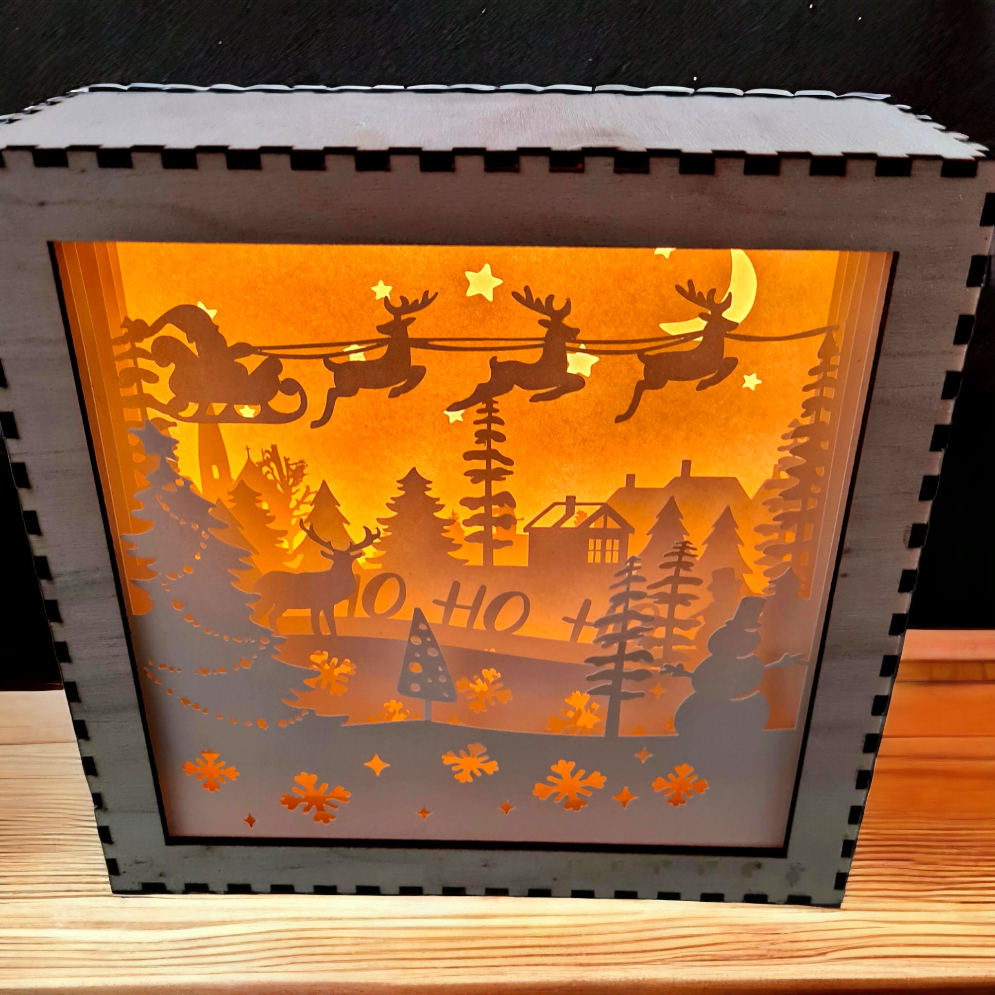 Fichier lightbox Noël sapin - Etsy France