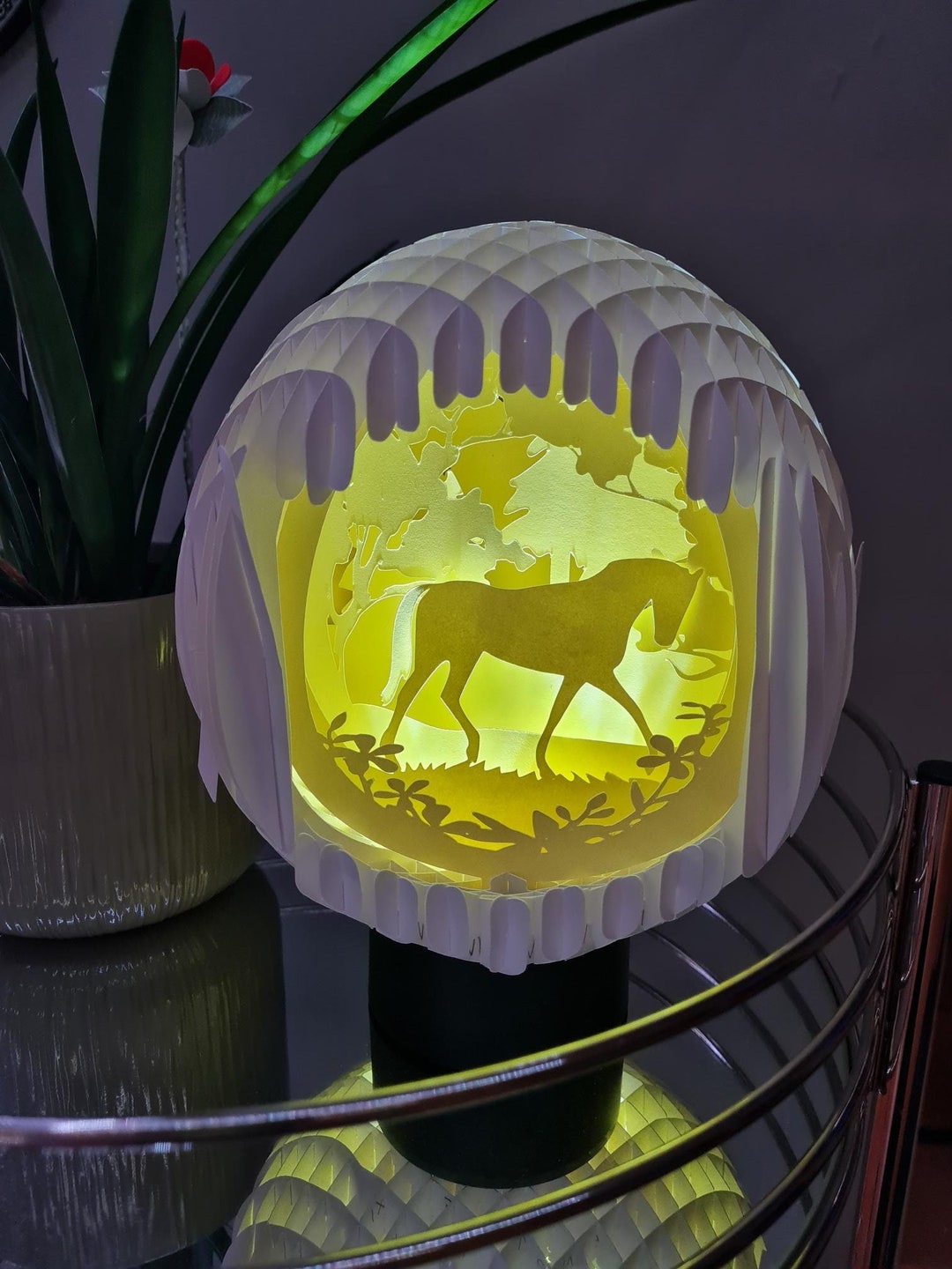Popup Card File, Lightbox, Horse 3d Papercut Sphere Horse Eggs Pop Up ...
