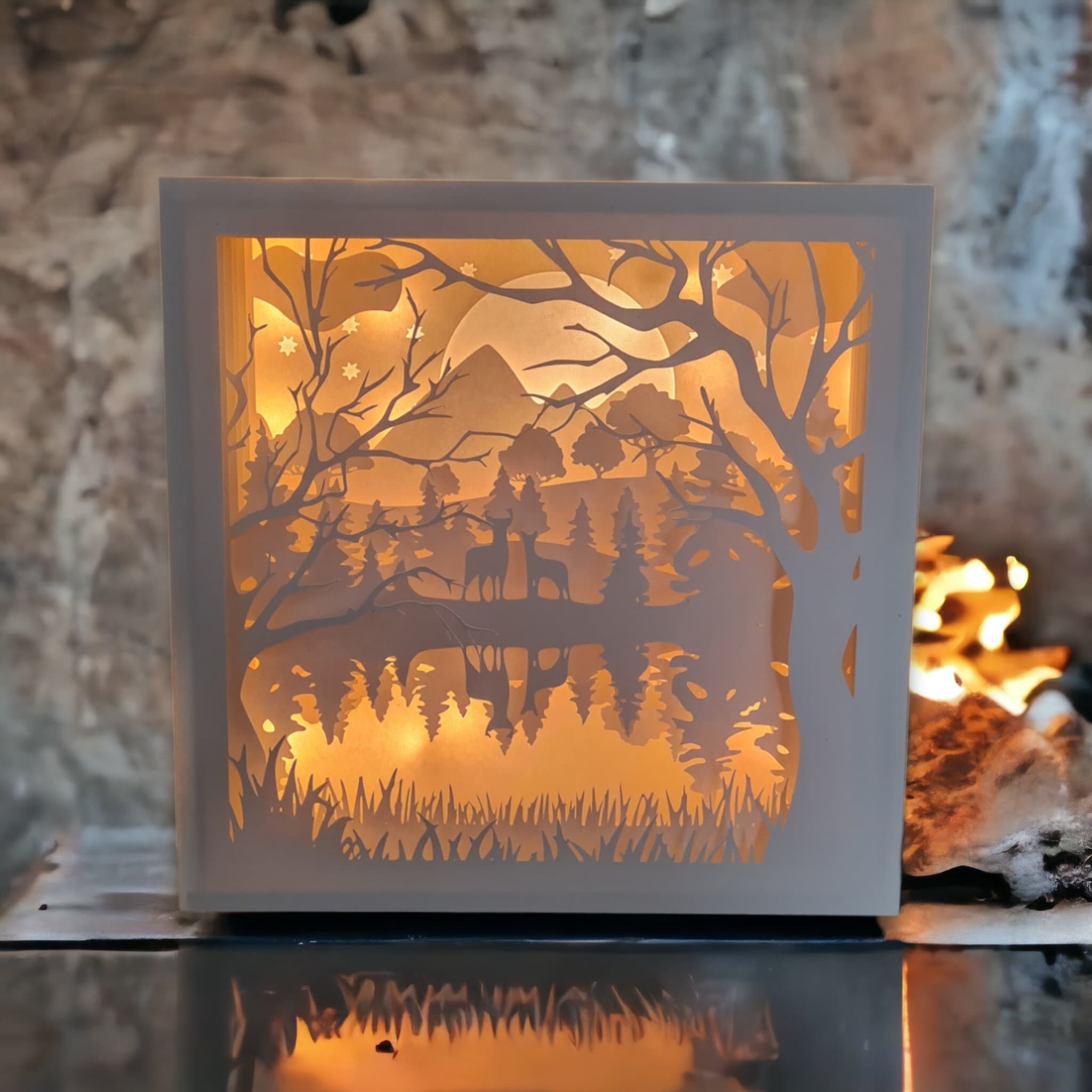 Fichier lightbox nature shadowbox - Etsy France