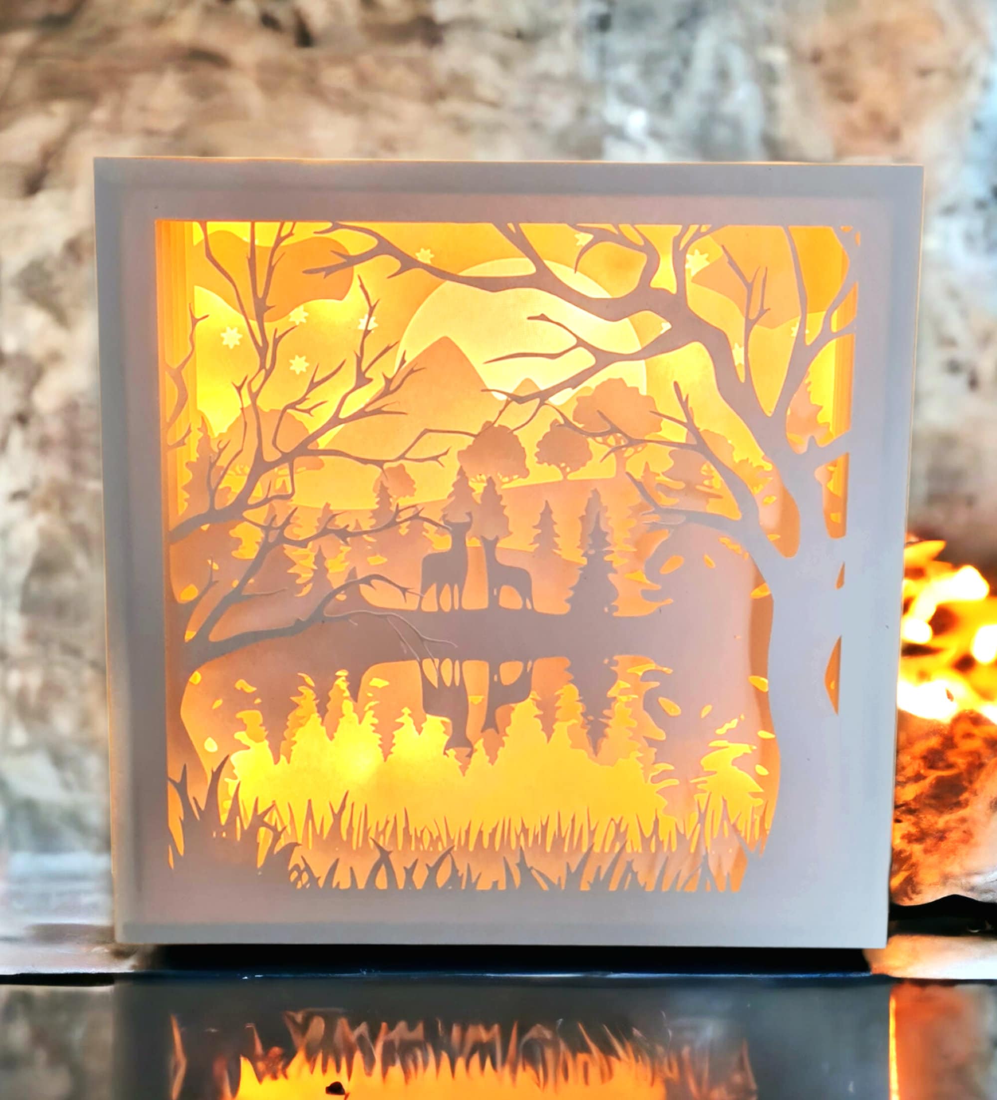 Fichier lightbox nature shadowbox - Etsy France