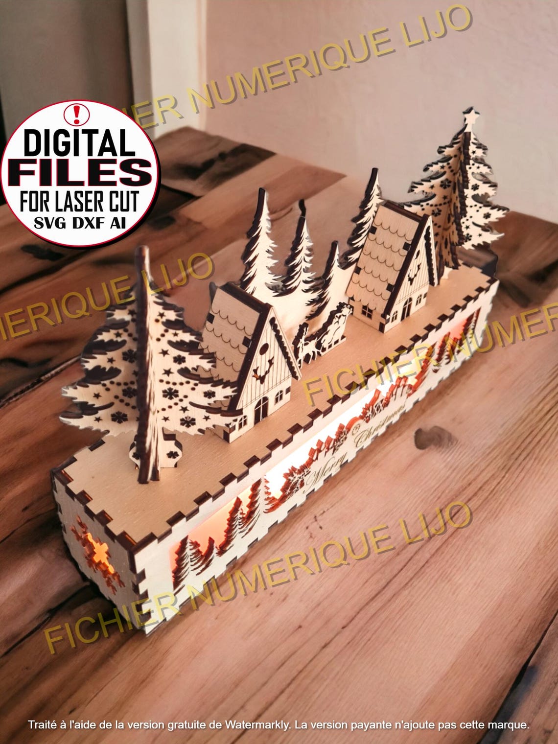 DXF Christmas Laser Cutting File - Etsy UK
