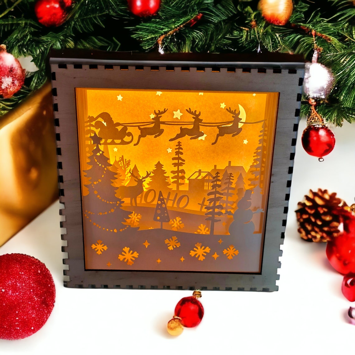 Fichier lightbox Noël sapin - Etsy France