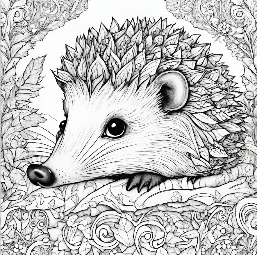 Adult Coloring Book 20 Pages of Animals - Etsy