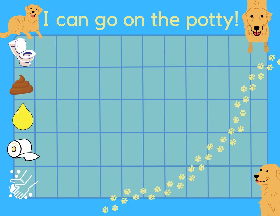 Printable Potty Training Chart Digital Download Kids Checklist - Etsy