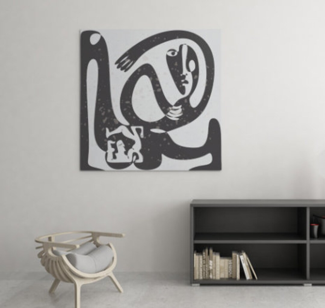 Abstract Line Art, Geometric Shapes Print, Minimal Wall Art, Printable ...