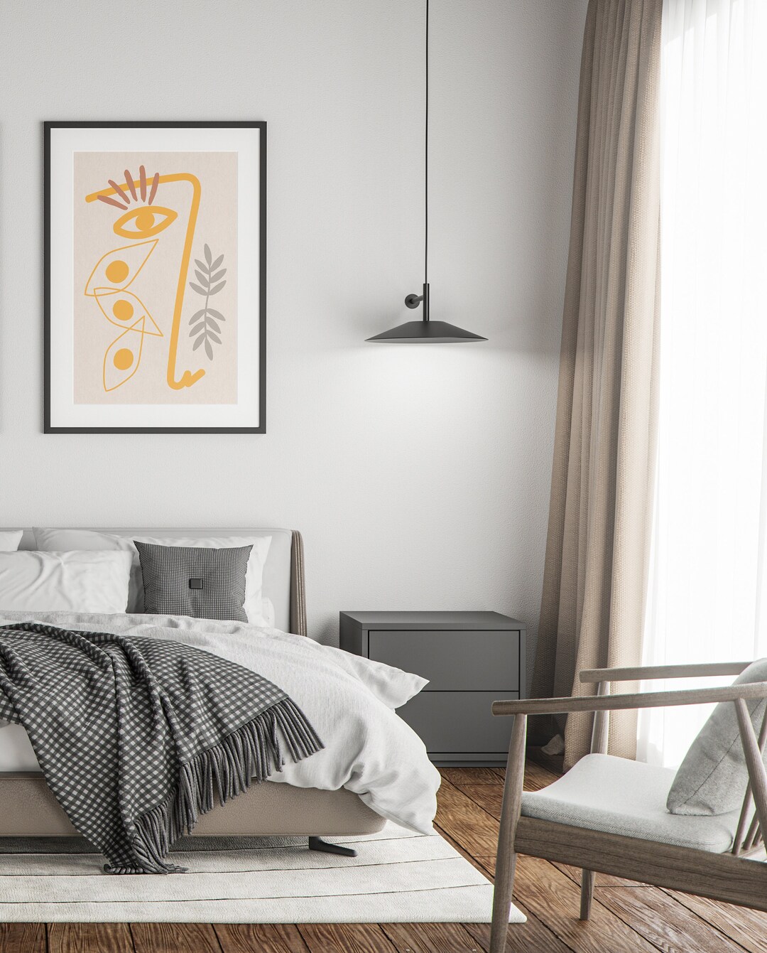 Abstract Line Art, Geometric Shapes Print, Minimal Wall Art, Printable ...