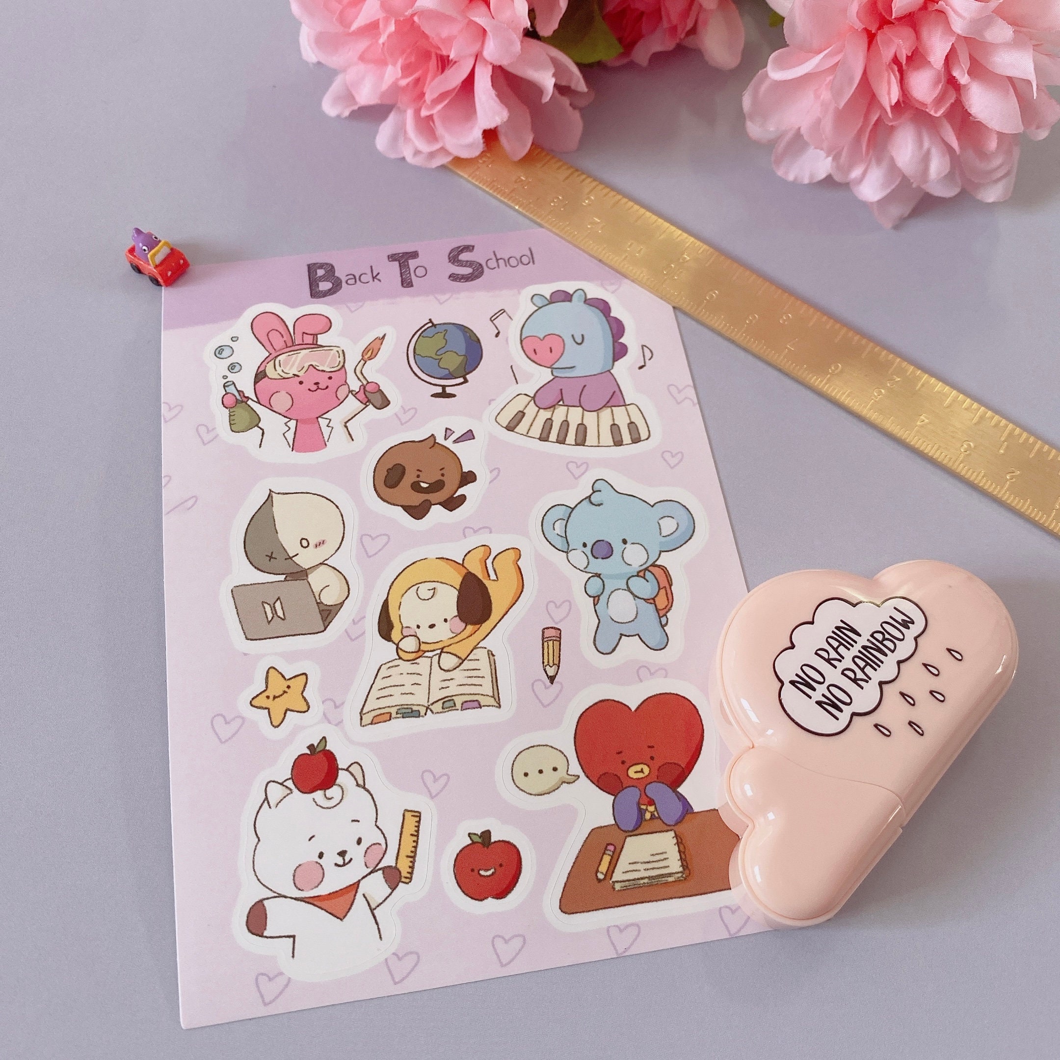 BT21 Sticker Sheets - Etsy