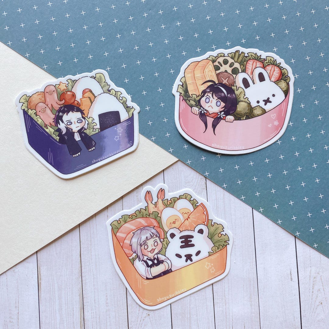 BSD Bento Stickers - Etsy