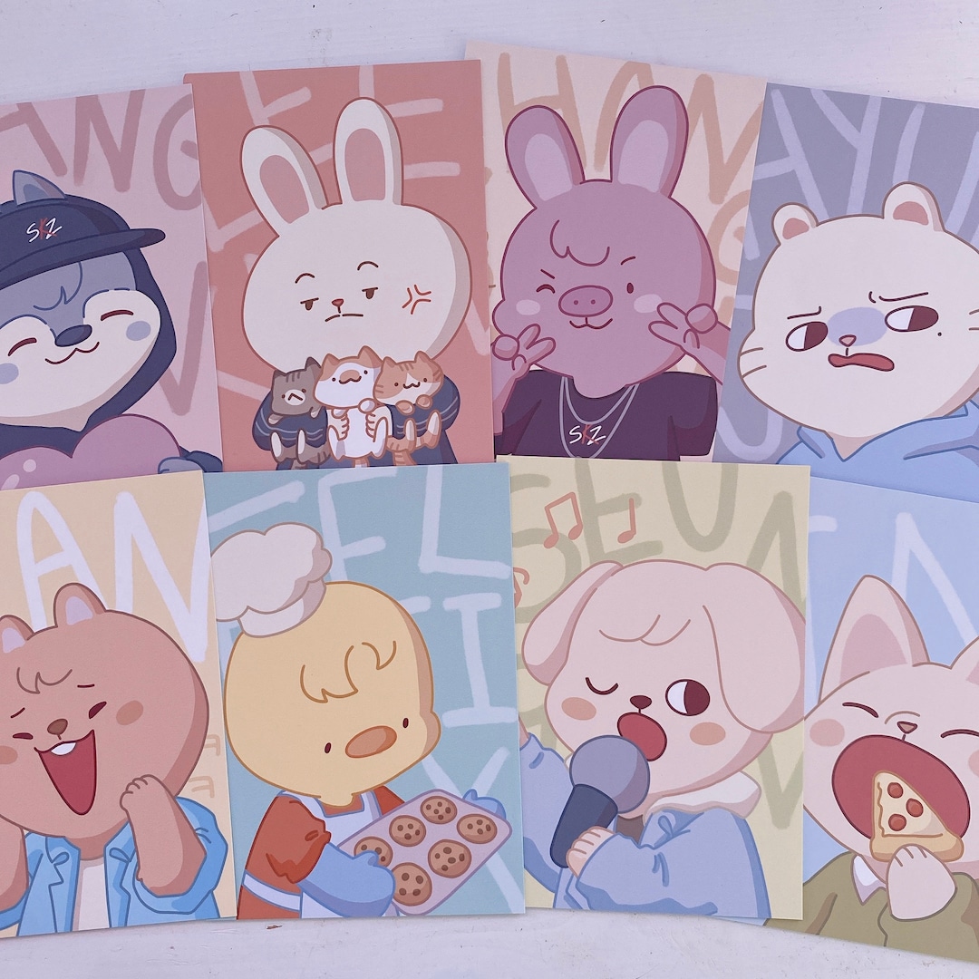 Stray Kids Skzoo Mini Prints - Etsy