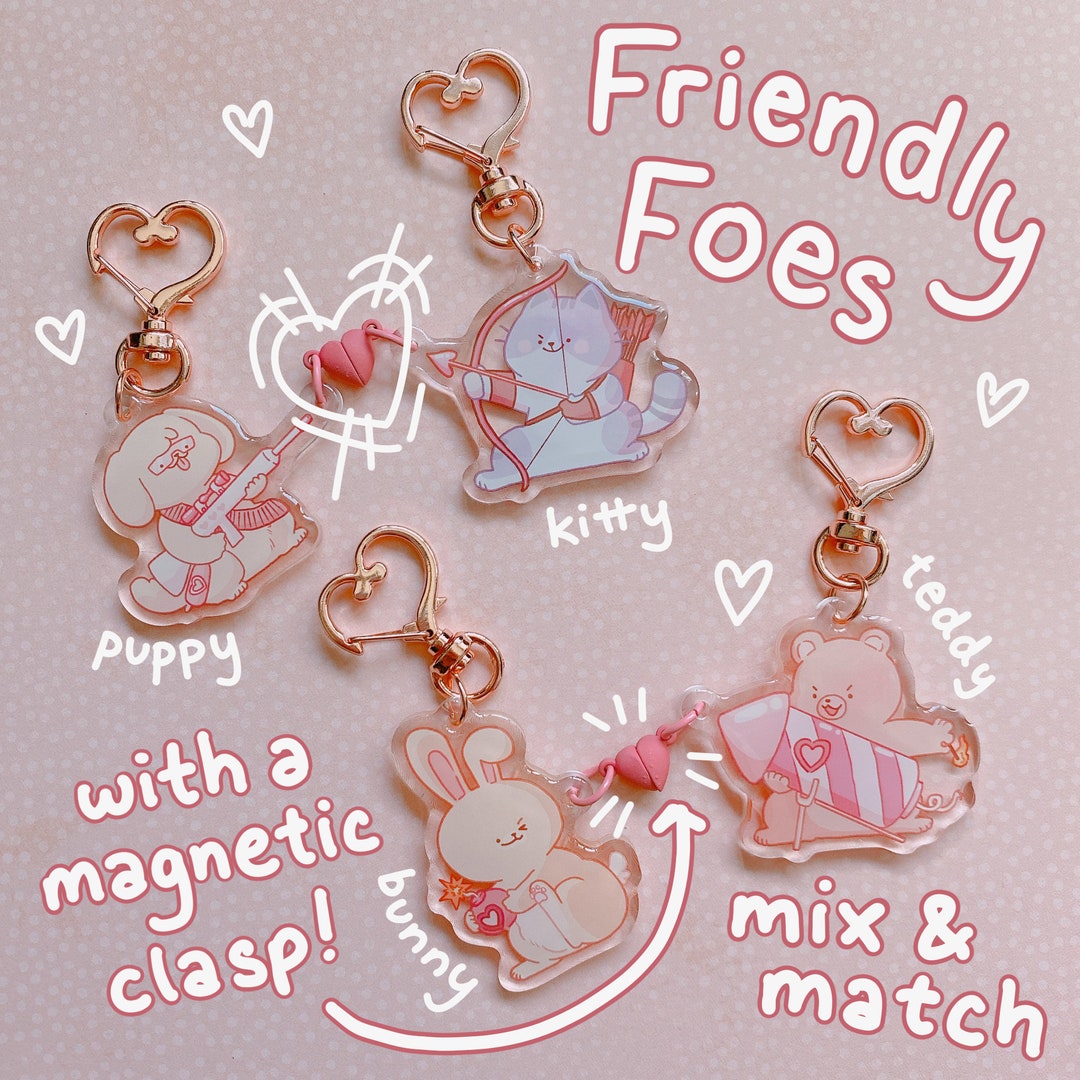 Friendly Foes Acrylic Keychains - Etsy