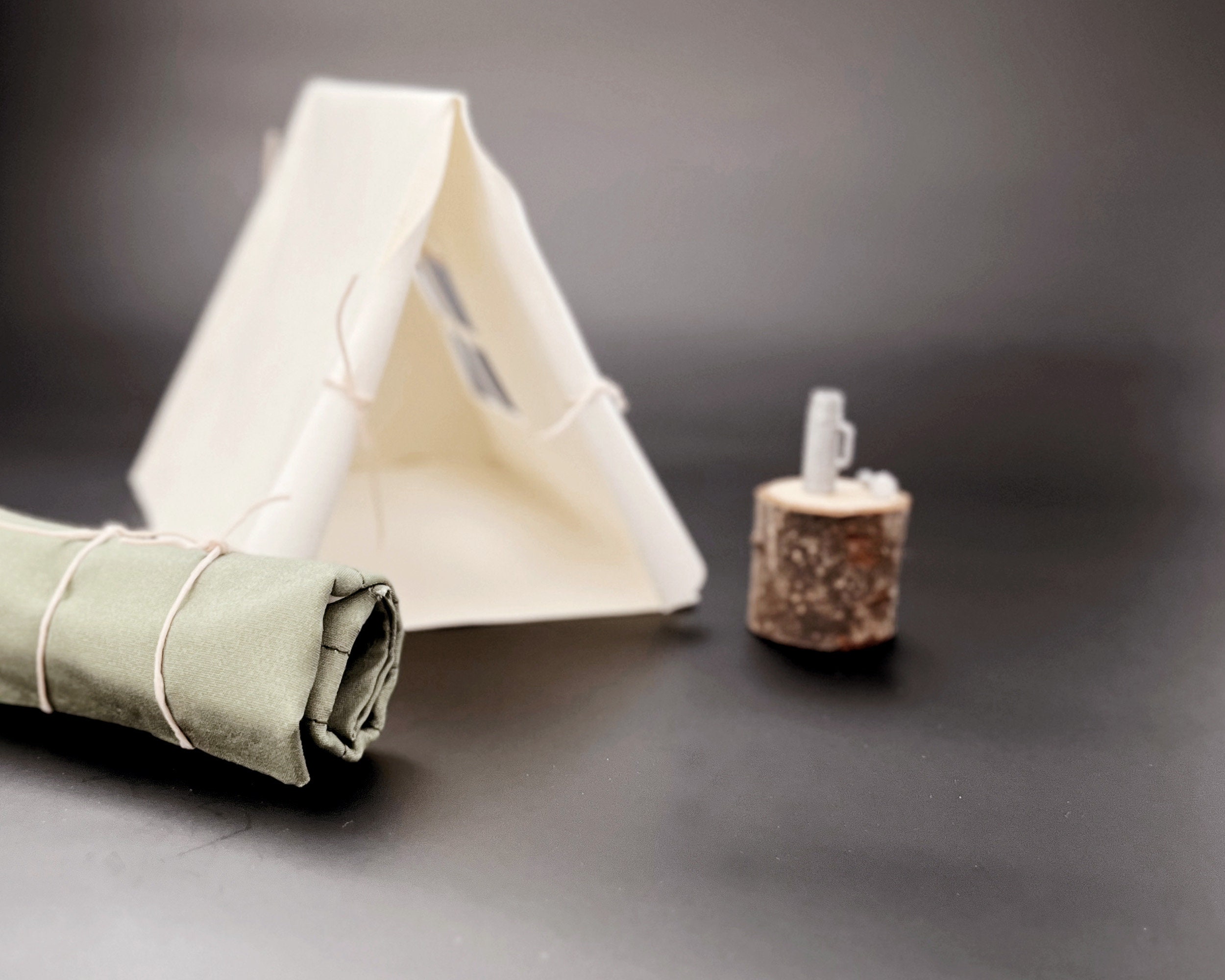 INSTANT DOWNLOAD Printable Dollhouse Camping Tent Template | 1:12 Scale ...