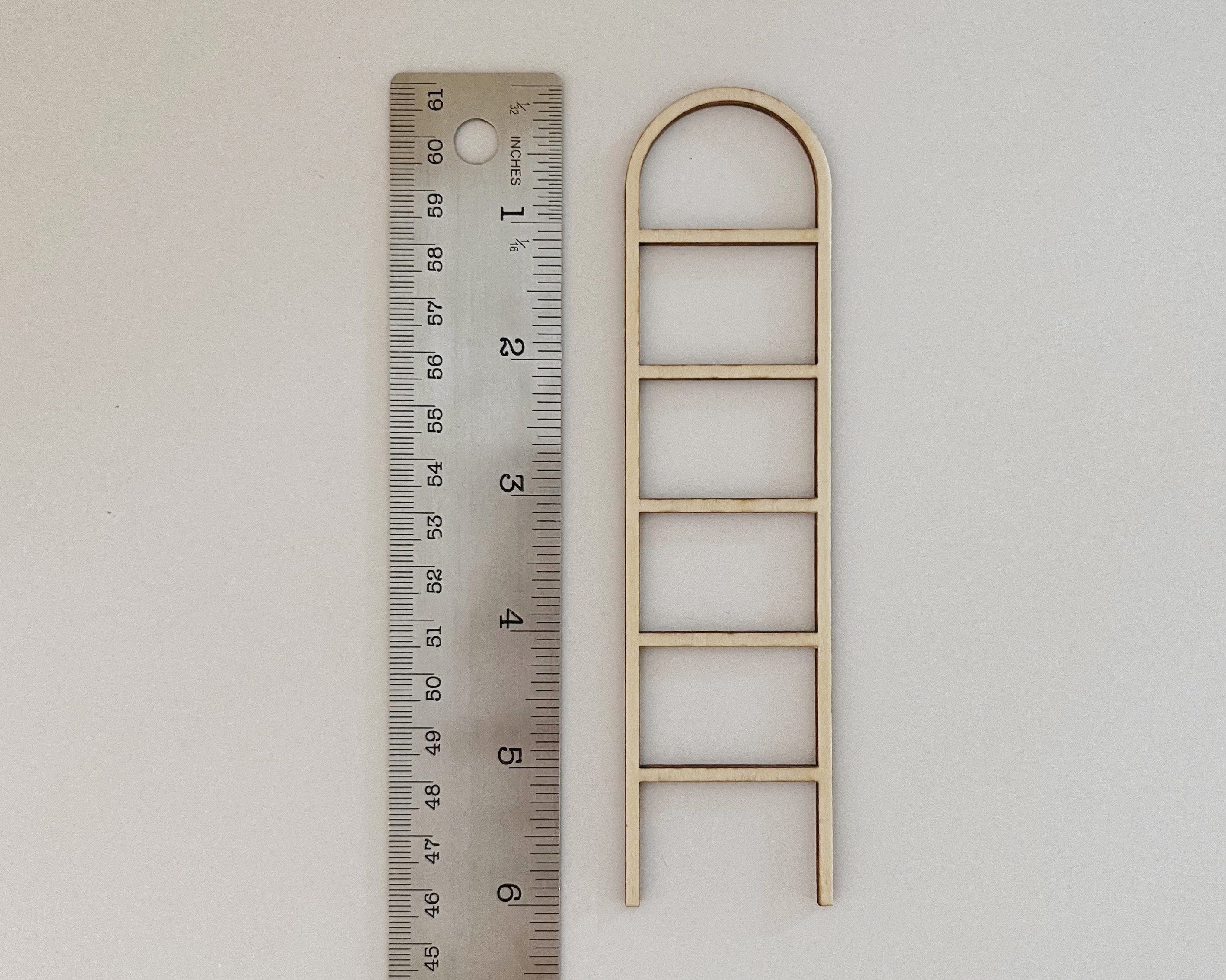 Miniature Blanket Ladder Wood 1:12 Scale Dollhouse Throw Ladder ...
