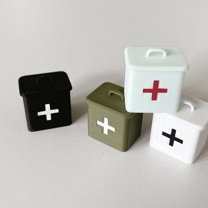 Miniature First Aid Kit: Vintage Style Dollhouse Medical Box - Etsy