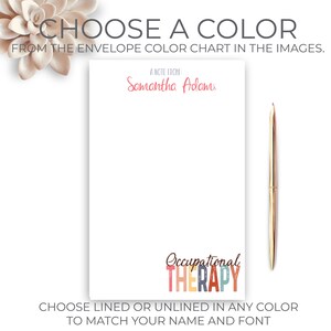 Personalized Occupational Therapy Post-it® Note Pads, OT Gifts ...