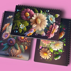Personalized Floral Notebook, - Etsy