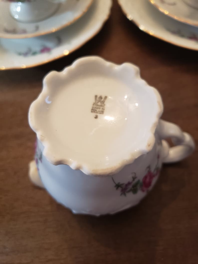 Wawel Floral Tea Set (set of 7) With Cream and Sugar - Etsy