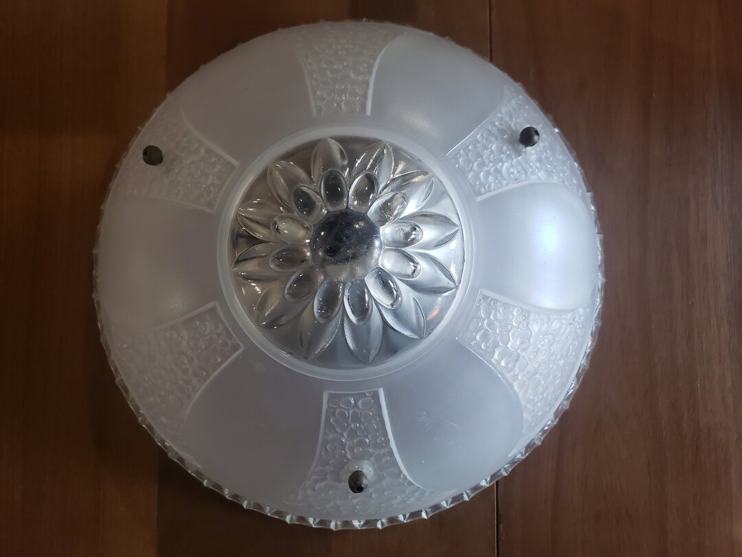 Art Deco Hanging (3 Chain) Ceiling Light Fixture - Etsy