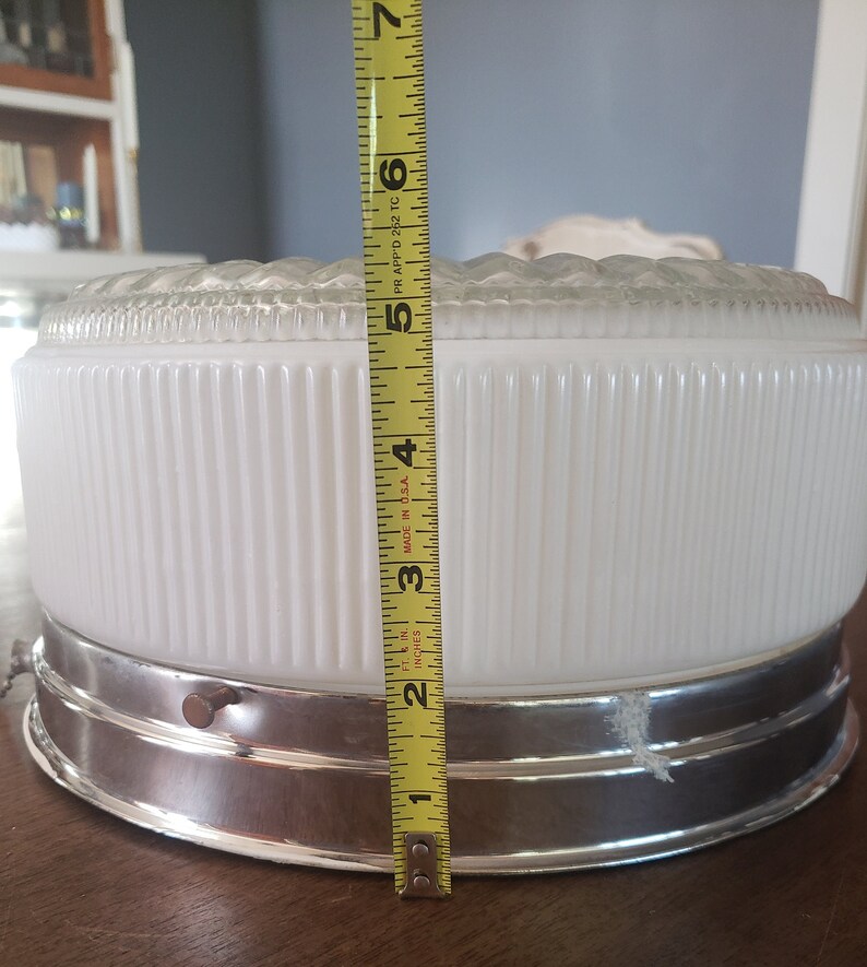 MCM Flush Mounted Ceiling Light Fixture 10 - Etsy