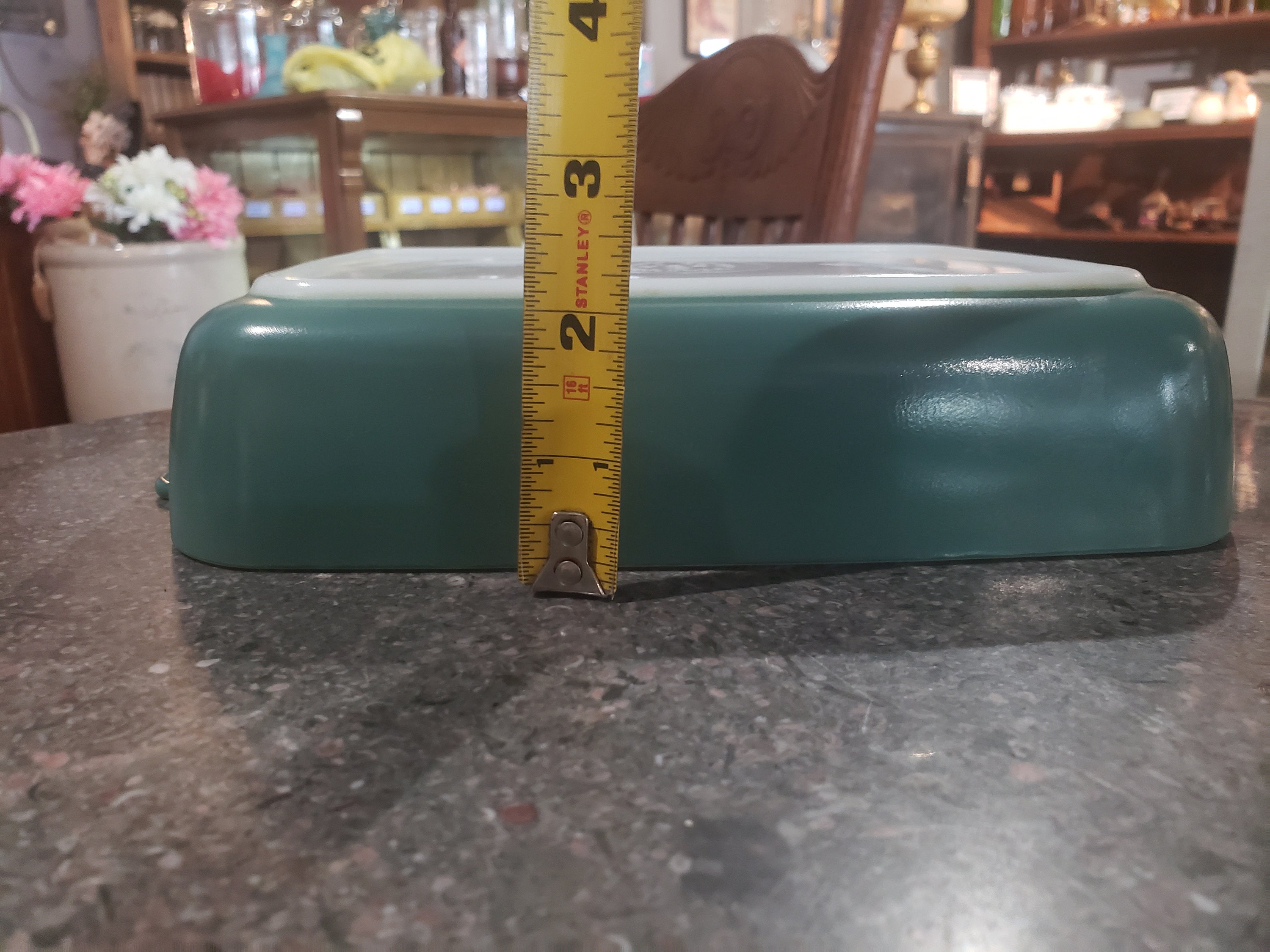 Vintage Pyrex Casserole Dish Heinz Green - Etsy