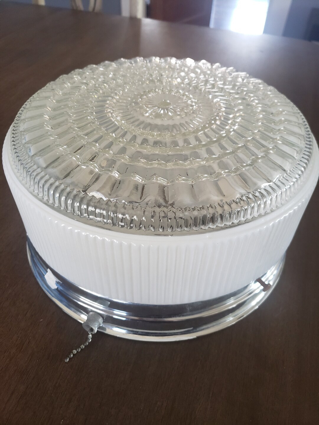 MCM Flush Mounted Ceiling Light Fixture 10" - Etsy