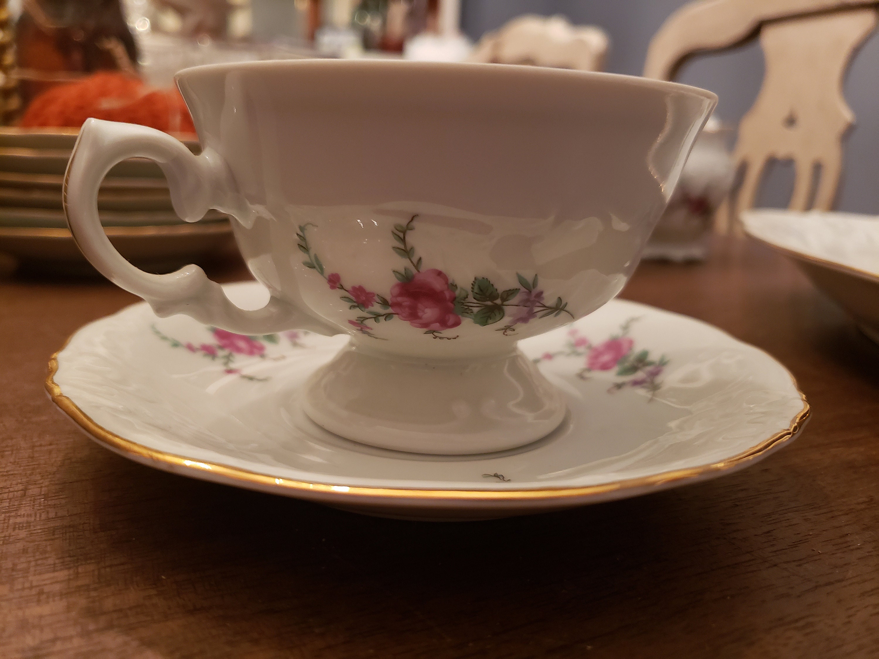 Wawel Floral Tea Set set of 7 With Cream and Sugar - Etsy