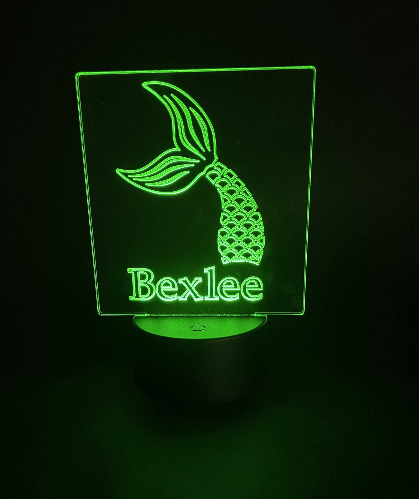Mermaid Tail Personalized LED Light - Etsy