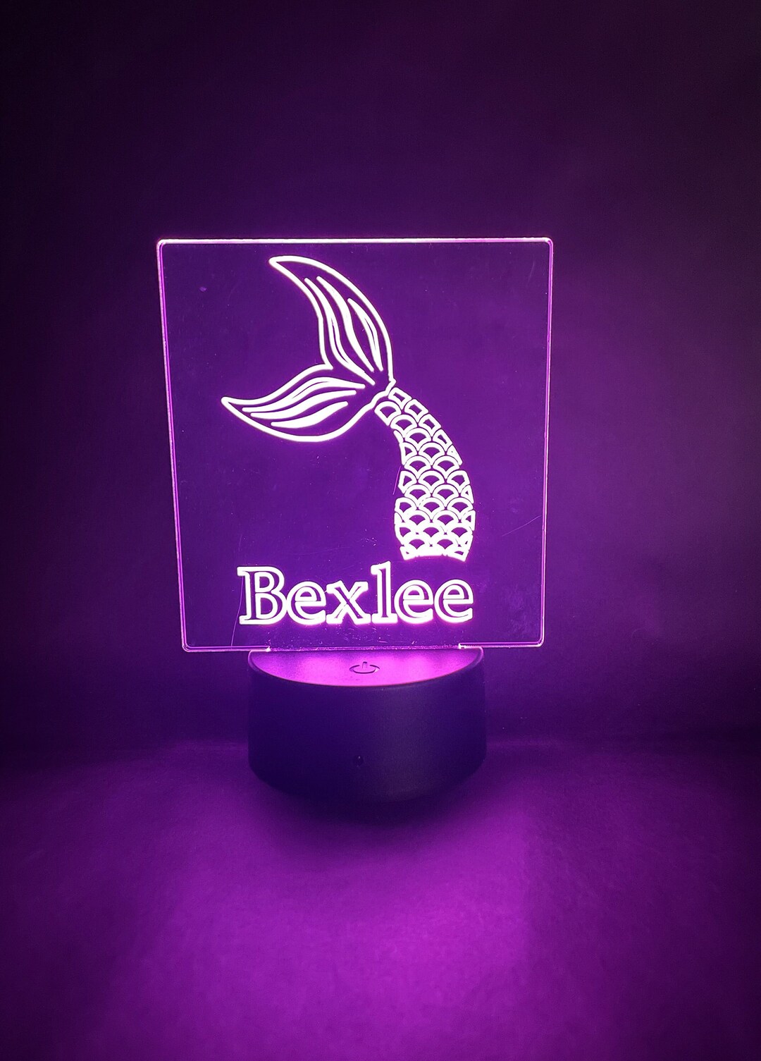 Mermaid Tail Personalized LED Light - Etsy