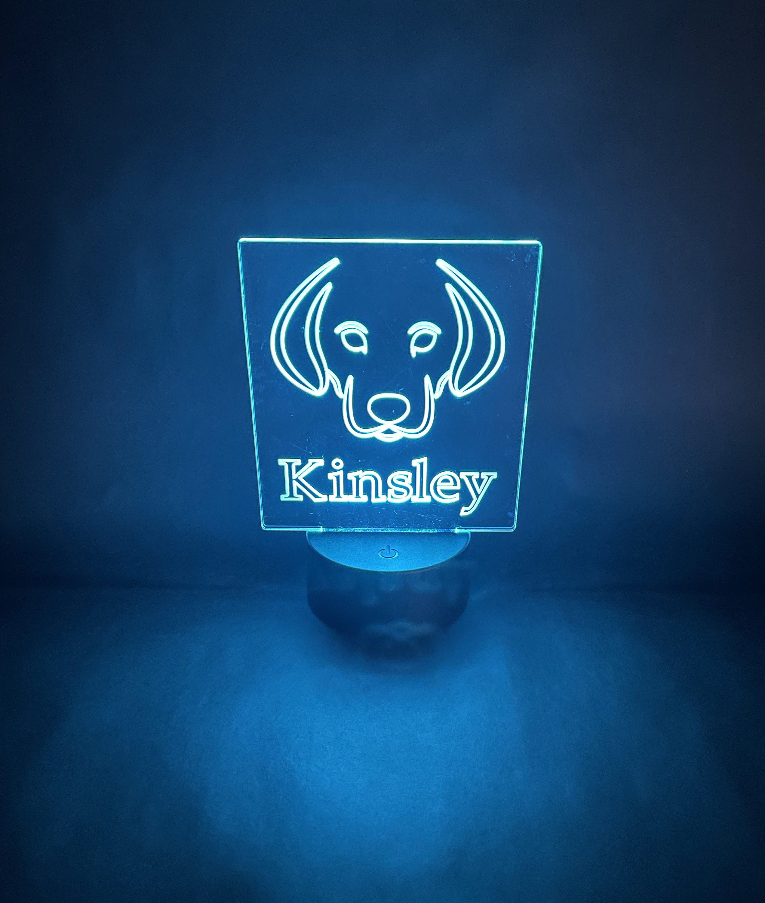 Custom Acrylic LED Night Light - Dogs - Etsy