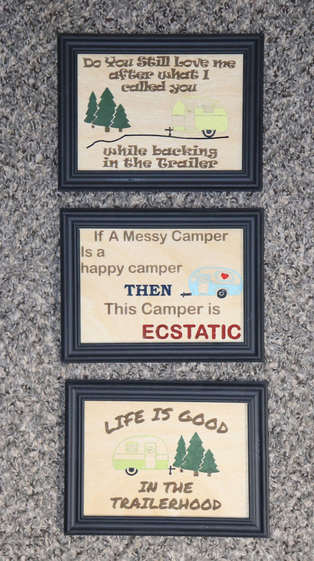 Camping Signs Camp Trailer Messy Camper Backing Camper - Etsy