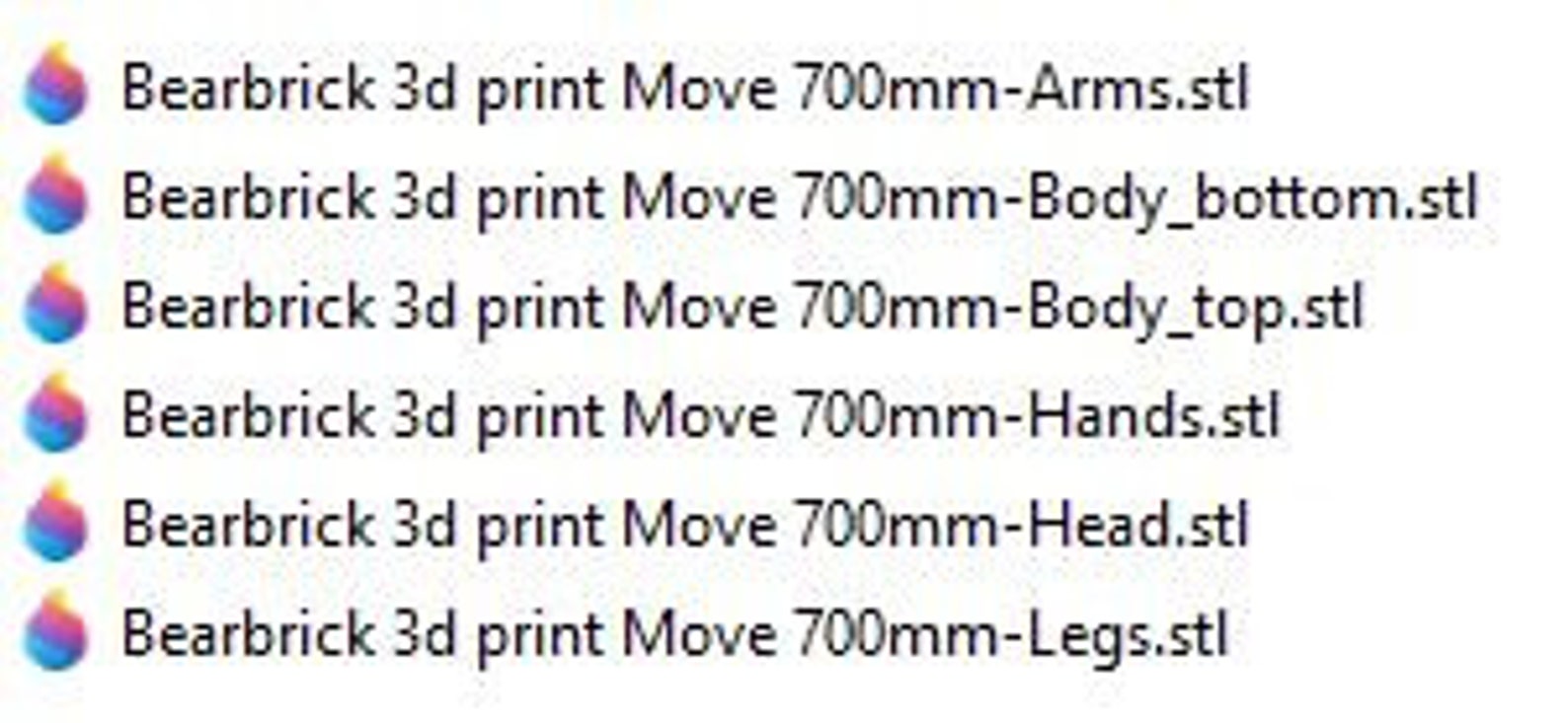 3D Printable Moveable Bearbrick STL File - Articulated Bearbrick Model ...