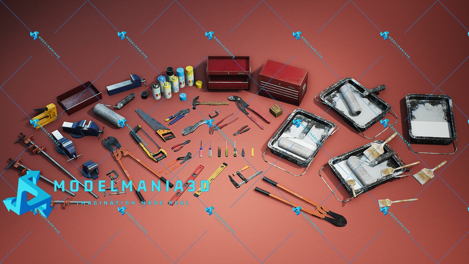 Miniature Hand and Power Tools, Machineries, Equipments Bundle 3d Stl ...