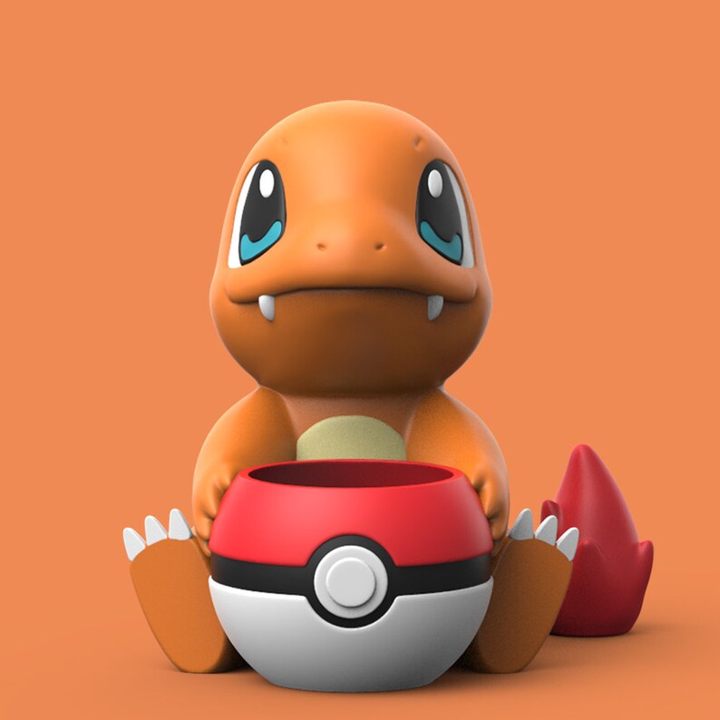 Pokemon Planters 3d Stl Digital File for Printing - Etsy