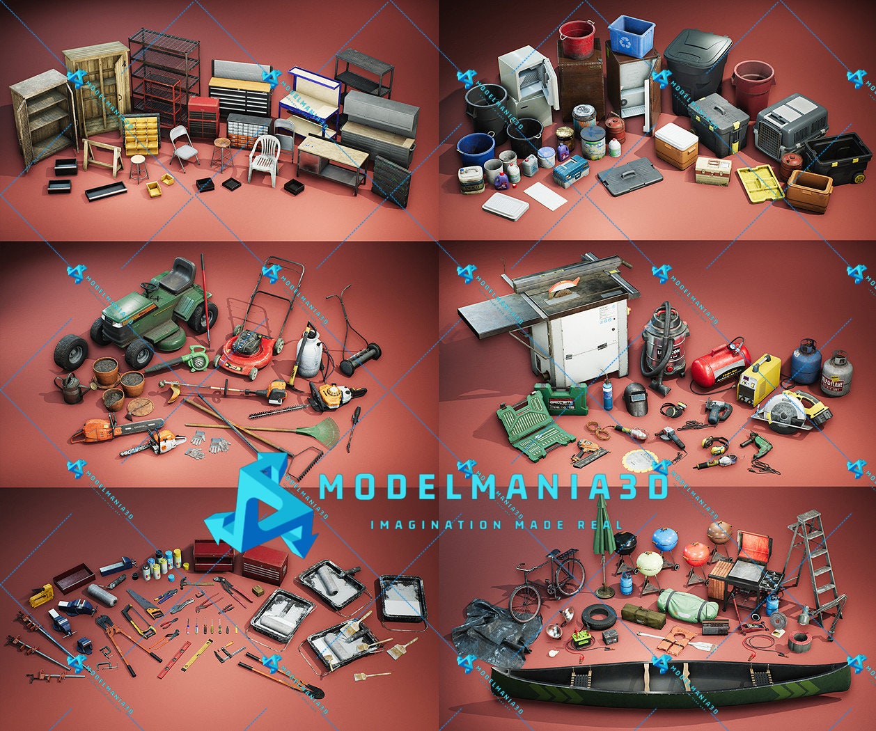 Miniature Hand and Power Tools Machineries Equipments Bundle - Etsy