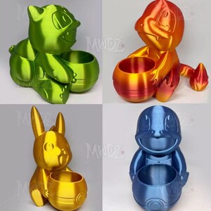 Pokemon Planters 3d Stl Digital File for Printing - Etsy