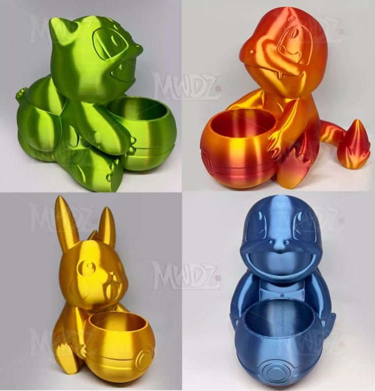 Pokemon Planters 3d Stl Digital File for Printing - Etsy