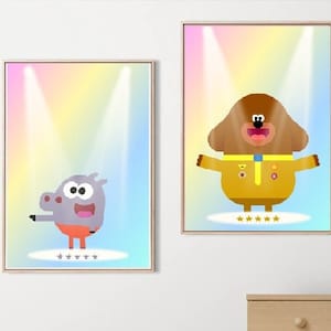 Hey Duggee | Norrie | Roly | Tag |happy | Prints | Children's Room ...