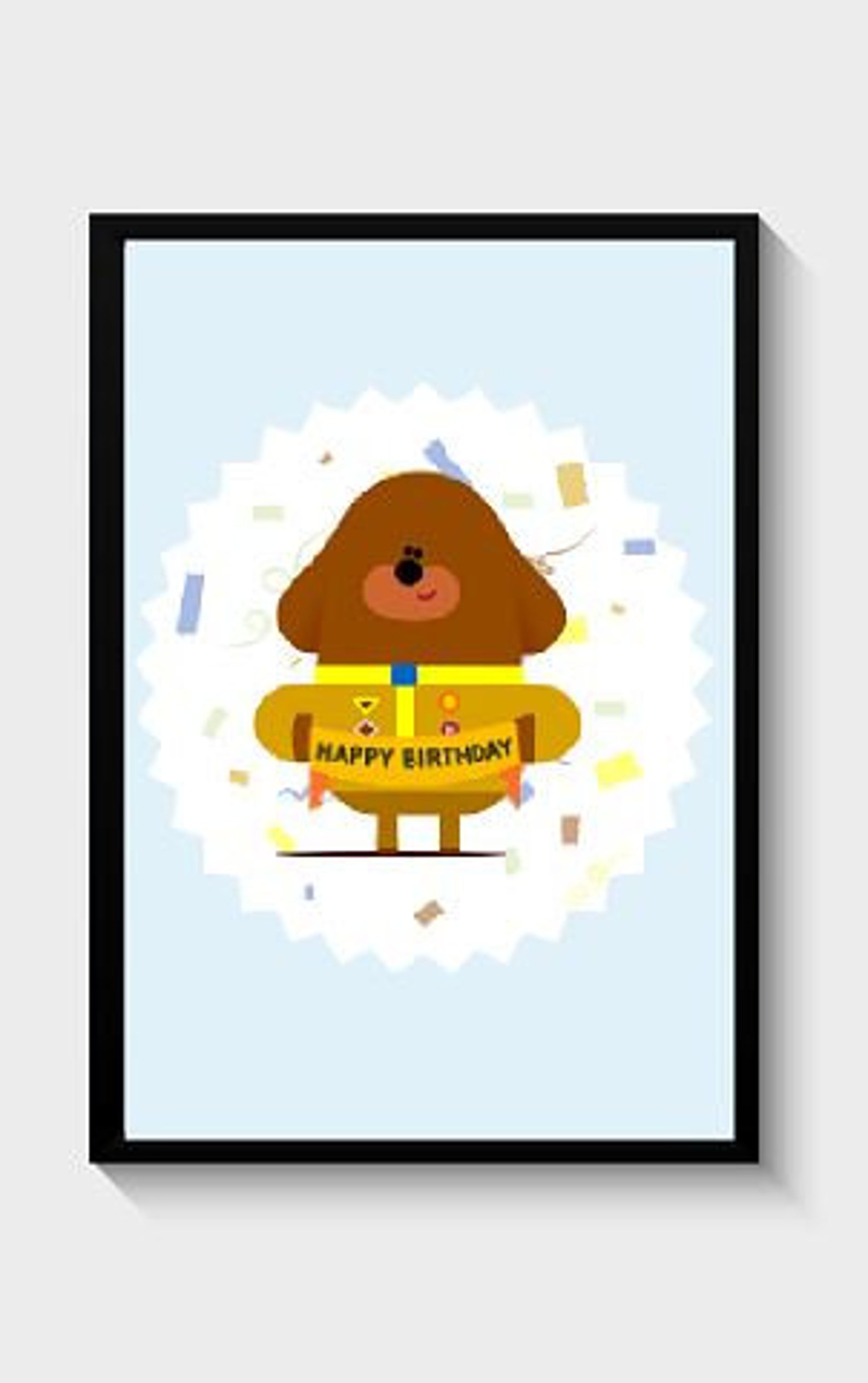 Hey Duggee | Birthday Banner | Reusable | Happy | Norrie | Roly | Tag ...