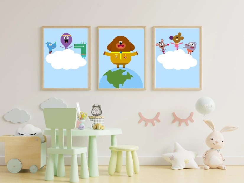 Hey Duggee Prints Children's Room Wall Art Gift Unique - Etsy