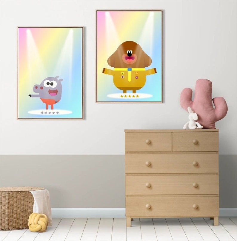 Hey Duggee | Norrie | Roly | Tag |happy | Prints | Children's Room ...