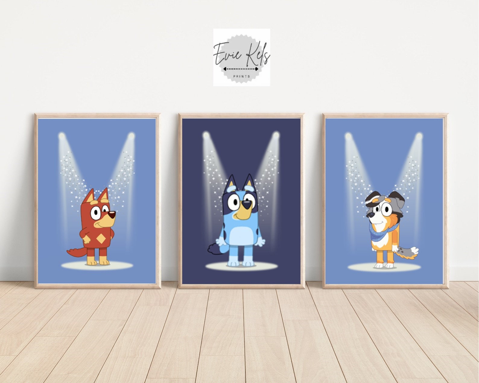 Bluey & Friends Prints | Children's Room | Gift | Wall Art | Unique ...
