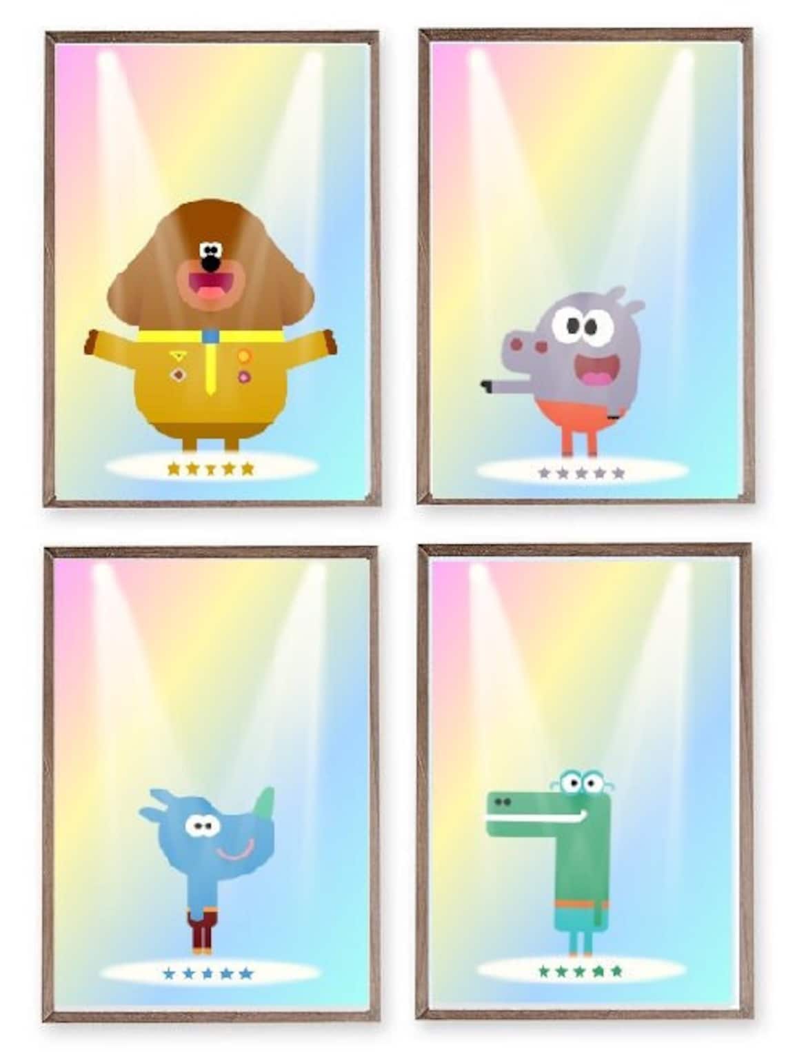 Hey Duggee | Norrie | Roly | Tag |happy | Prints | Children's Room ...
