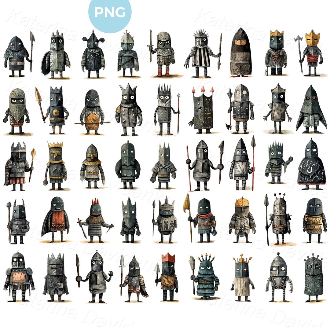 Collection Fairy Tale Knights PNG Clipart Cartoon Medieval Knights ...
