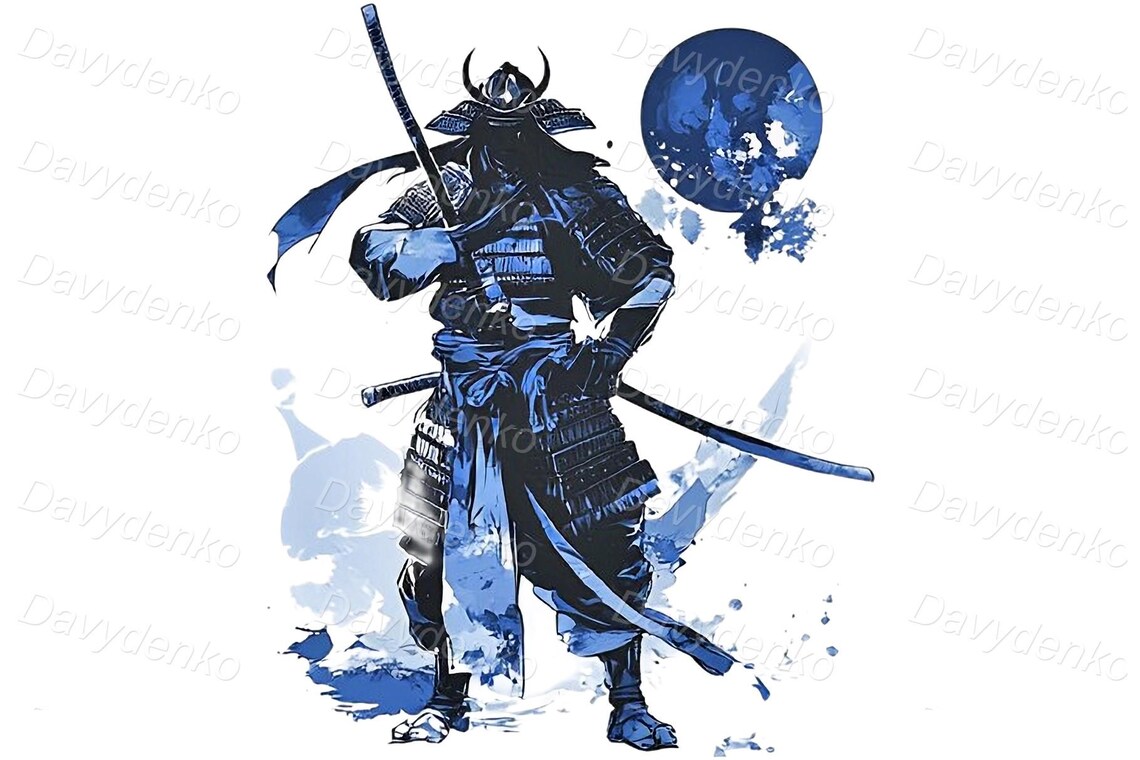 Samurai Transparent Png Set, Japanese Warrior, Samurai Clipart, Digital ...