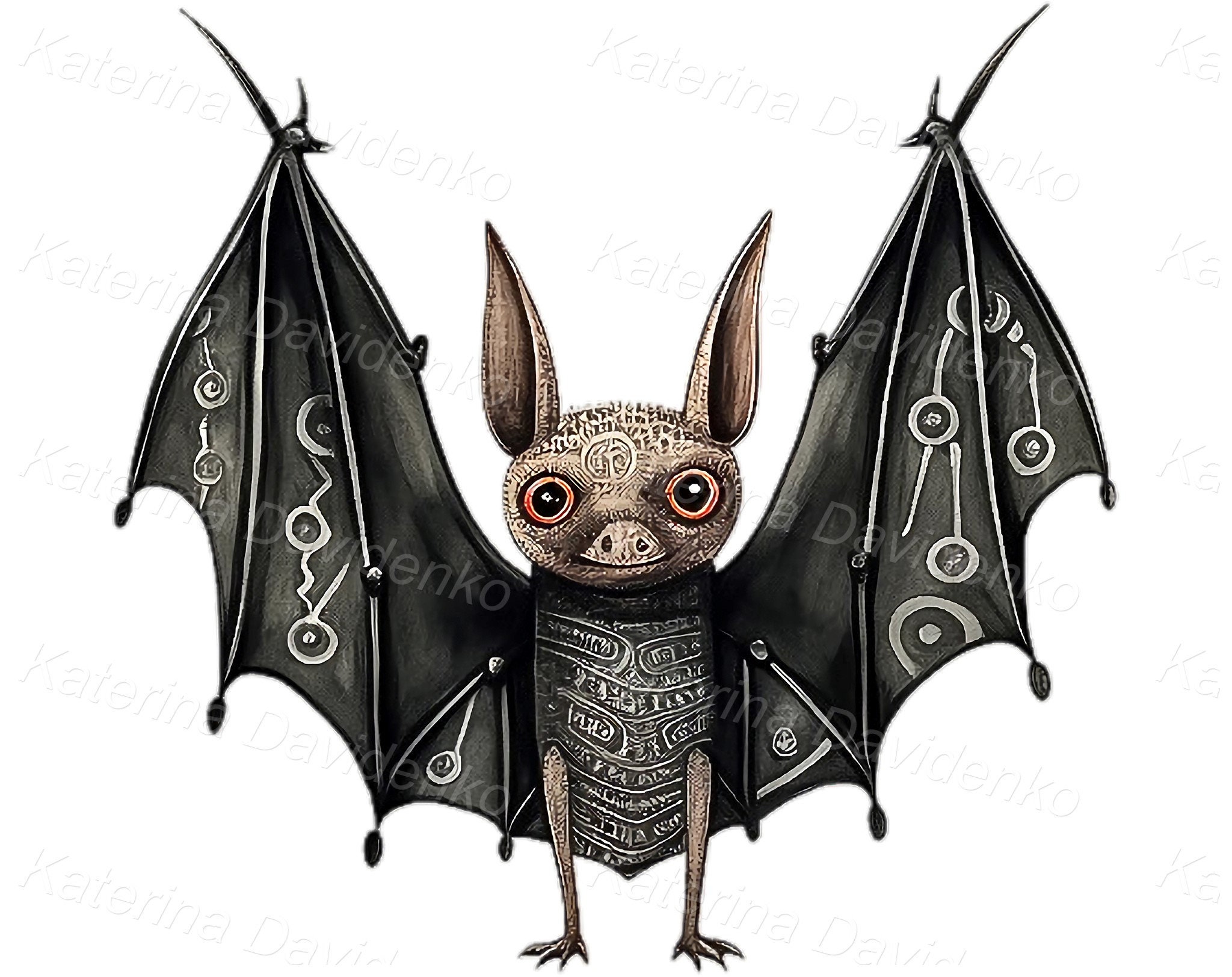 Printable Stickers Set of Funny Cartoon Bats PNG Clipart, Digital ...