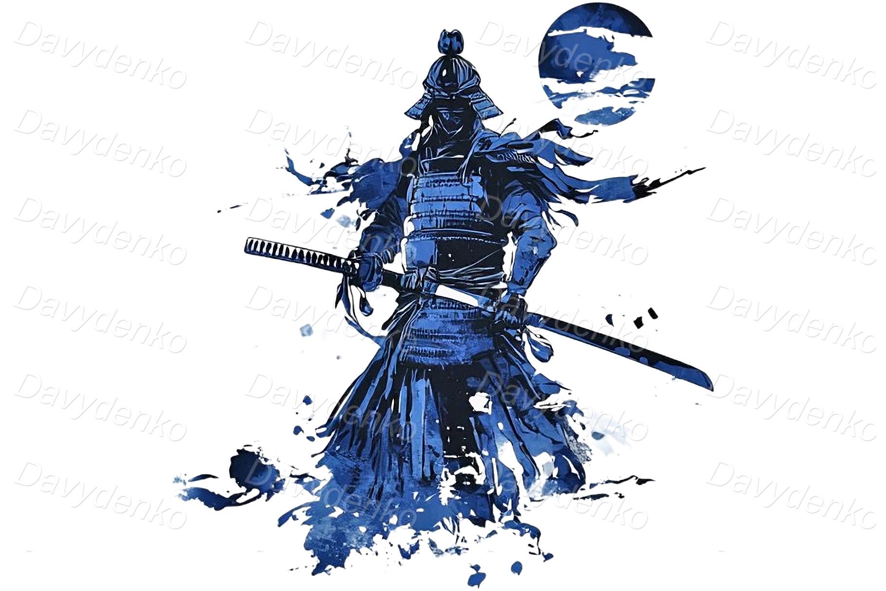Samurai Transparent Png Set, Japanese Warrior, Samurai Clipart, Digital ...