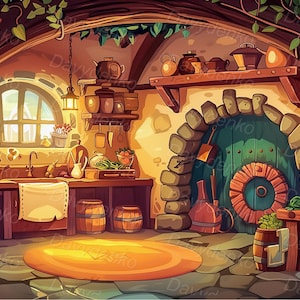 Cartoon Backdrops Children's Book Whimsical Scene Cartoon Backgrounds ...